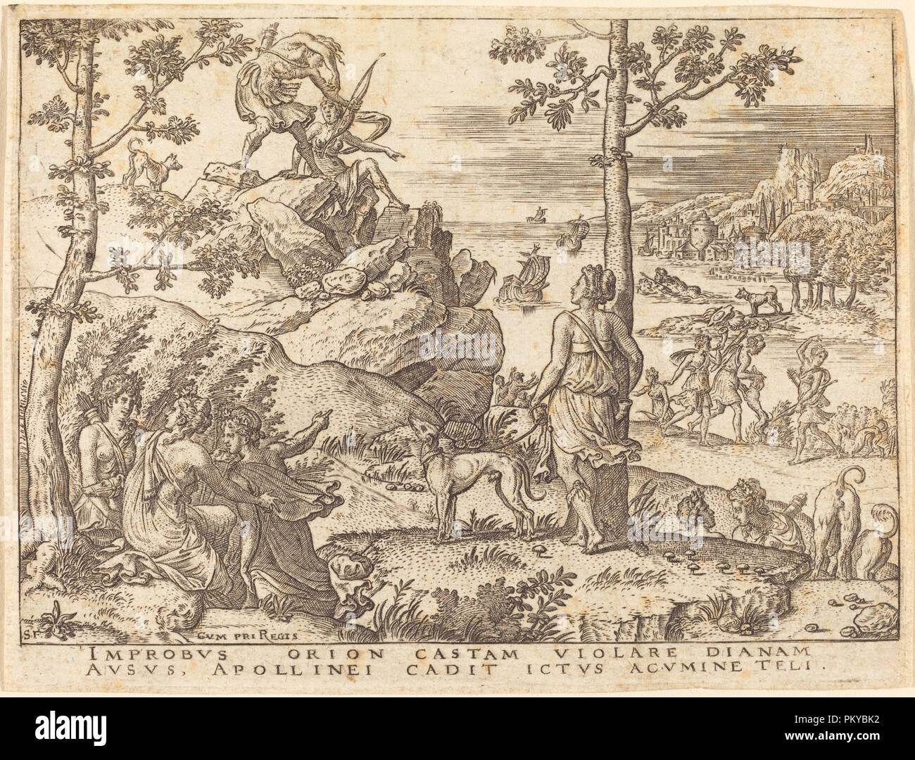 Orion Killed by Apollo. Medium: engraving. Museum: National Gallery of ...