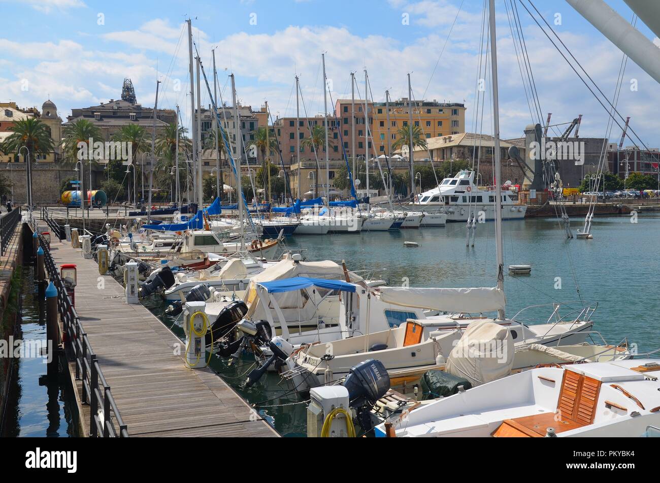 Genova Genua Hafenstadt An Der Ligurischen Küste In Nord Italien