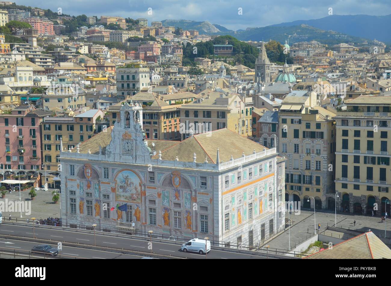 Genova Genua Hafenstadt An Der Ligurischen Küste In Nord Italien