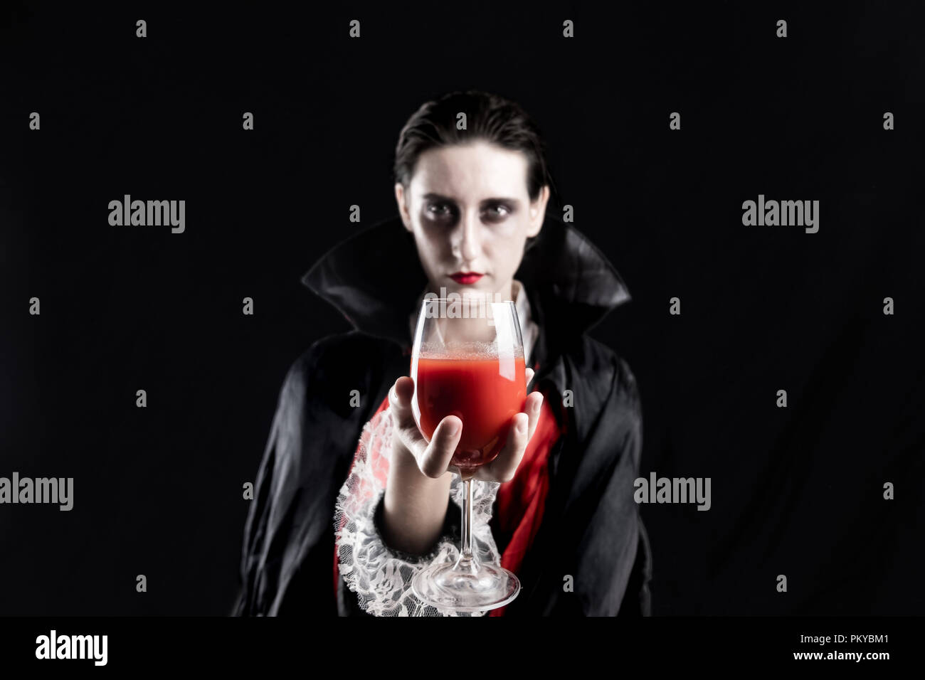 Beautiful black vampire woman hi-res stock photography and images - Alamy