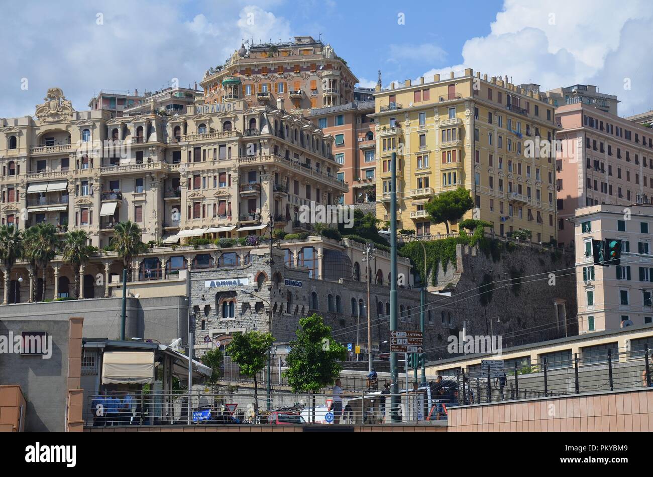 Genova Genua Hafenstadt An Der Ligurischen Küste In Nord Italien