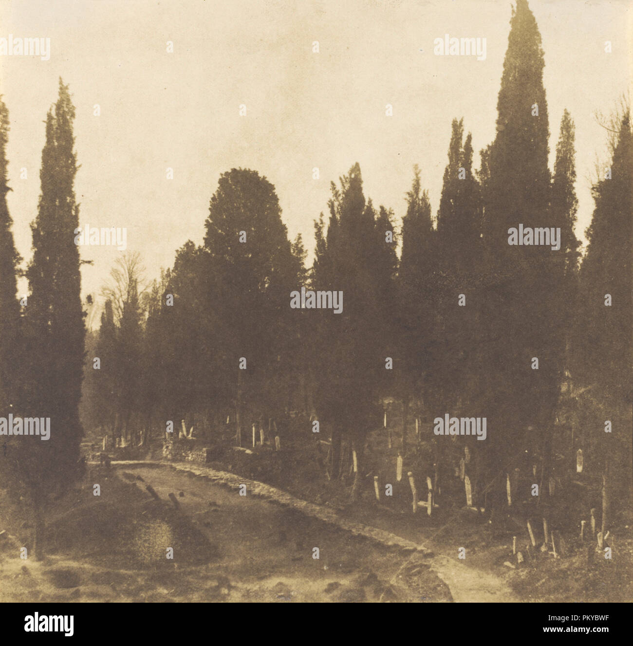 Turkey: Scutari Cemetery. Dated: 1852. Dimensions: sheet (trimmed to ...