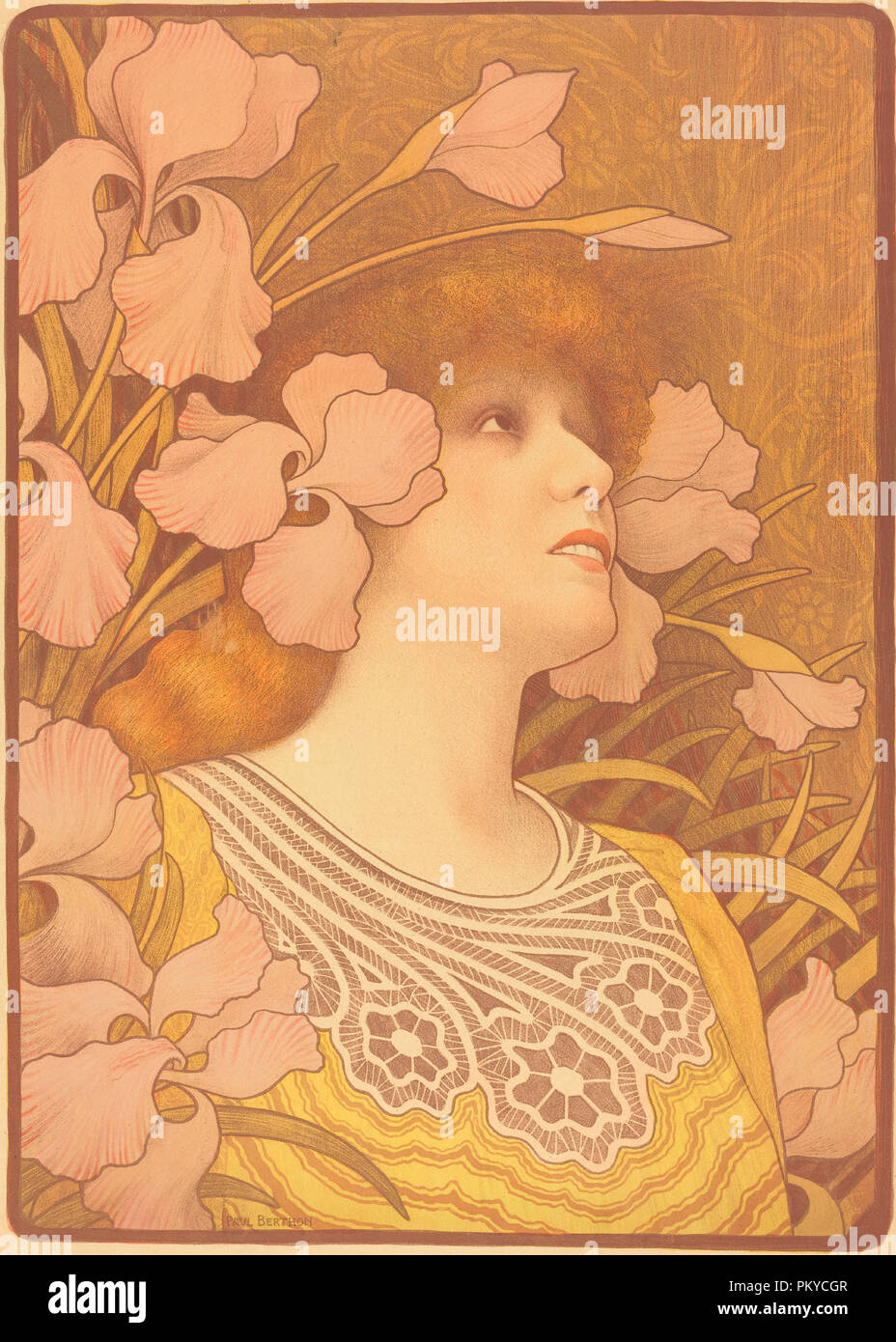 Sarah Bernhardt as Melisande. Medium: color lithograph. Museum ...