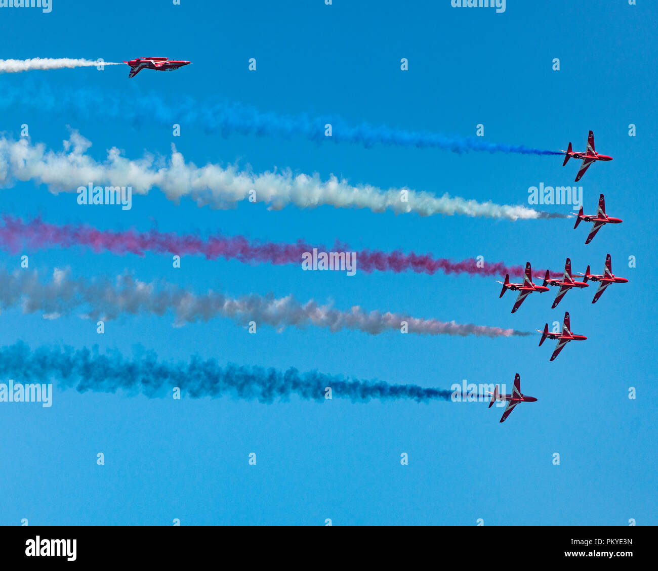 The red arrows perform hi-res stock photography and images - Alamy