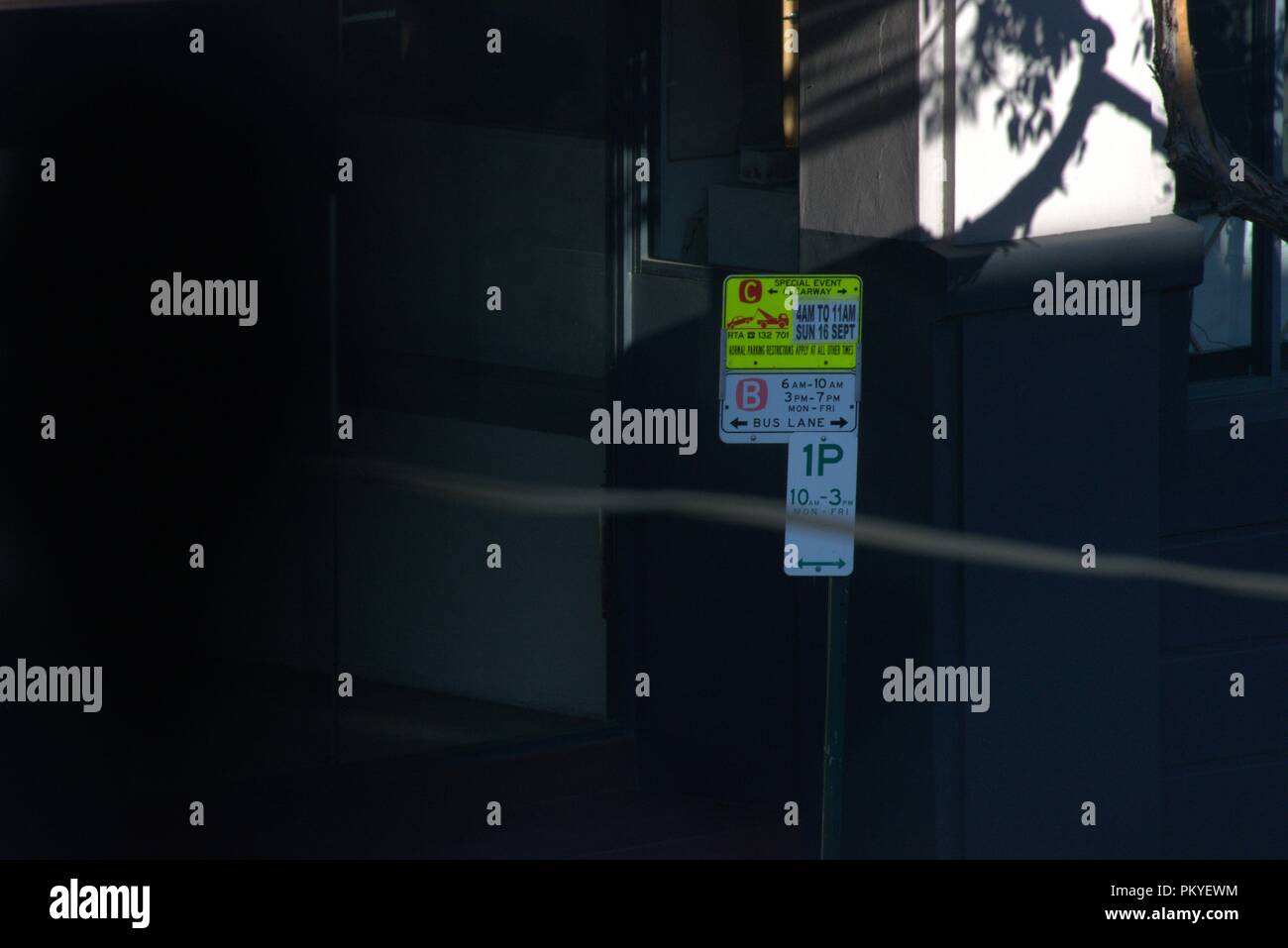 Australian Road Signs & Pedestrians Stock Photo - Alamy