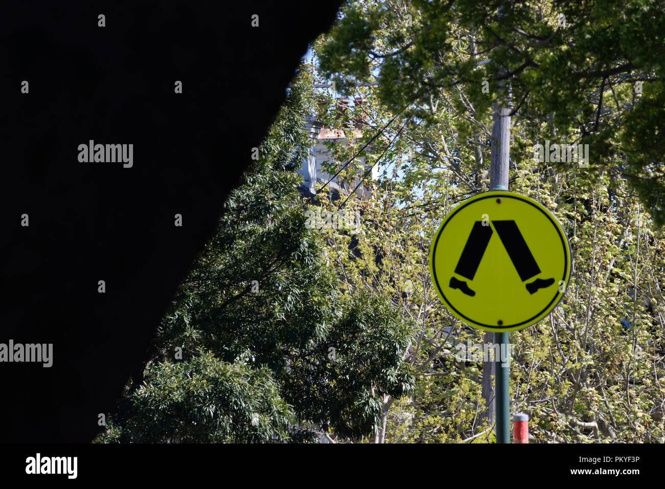 Australian Road Signs & Pedestrians Stock Photo - Alamy