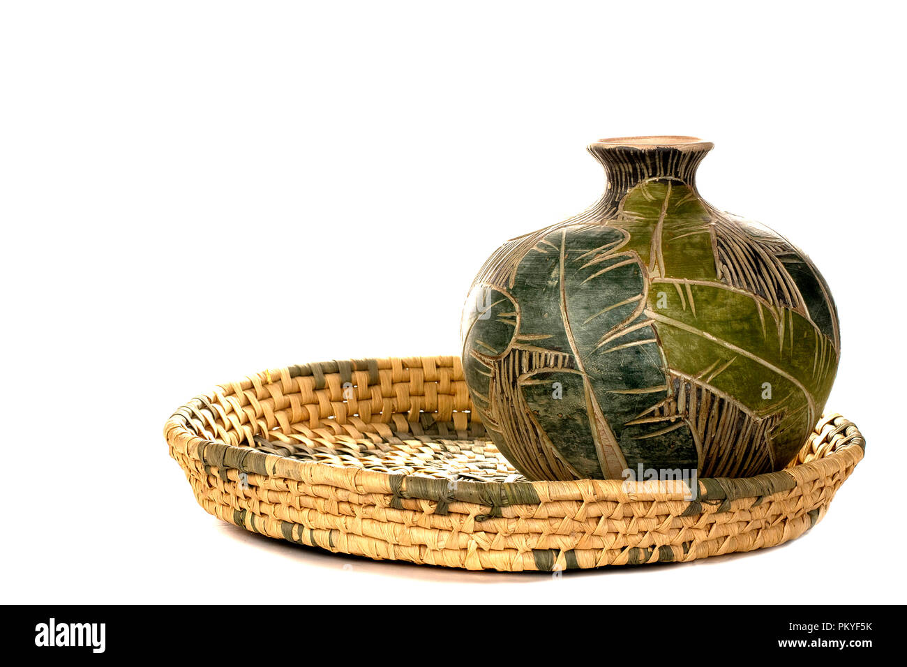 Images of Mexican objects including sombreros, baskets, flowers and ...