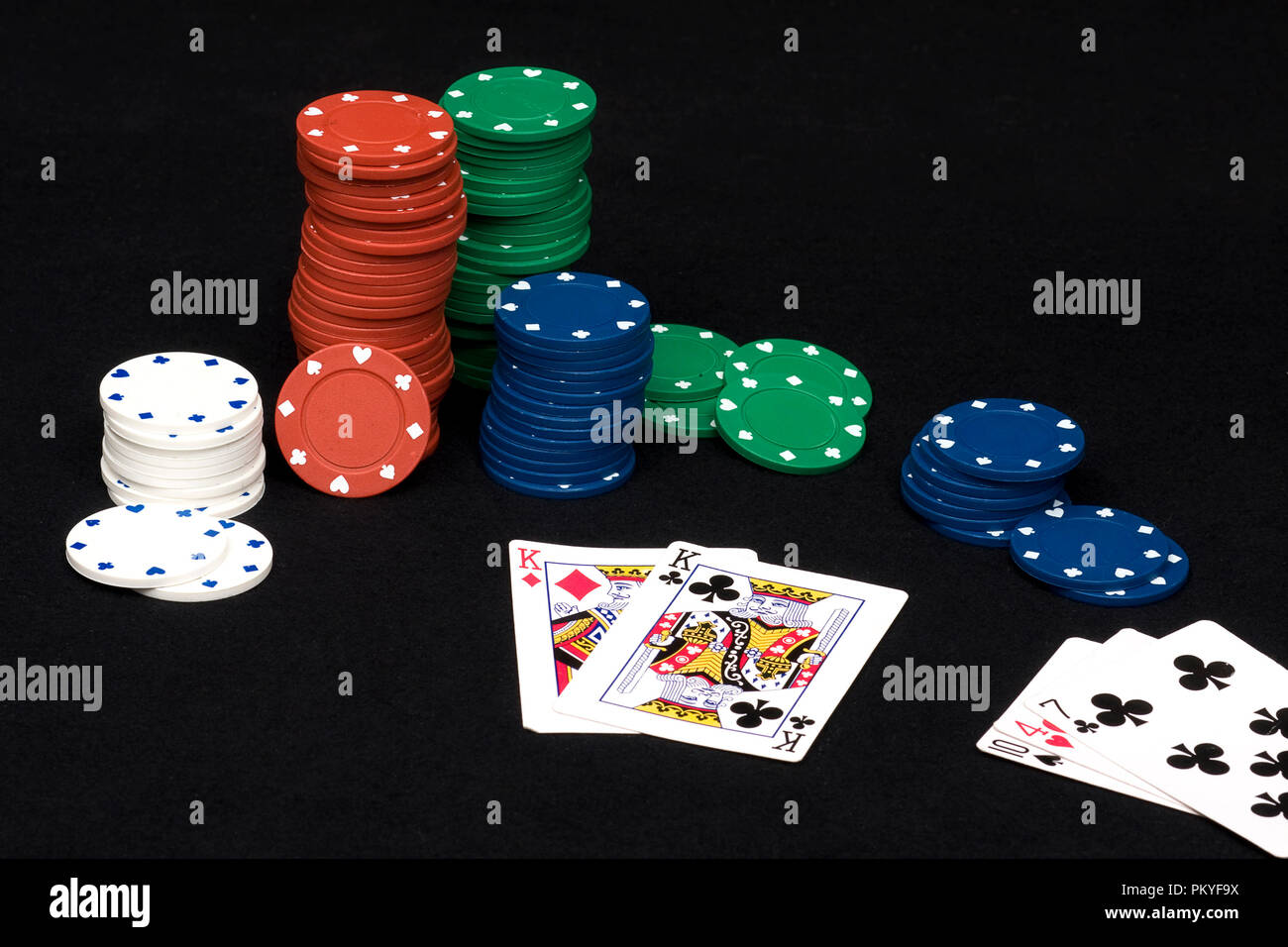 Poker Game Cards different categories i.e. full house, royal flush ...