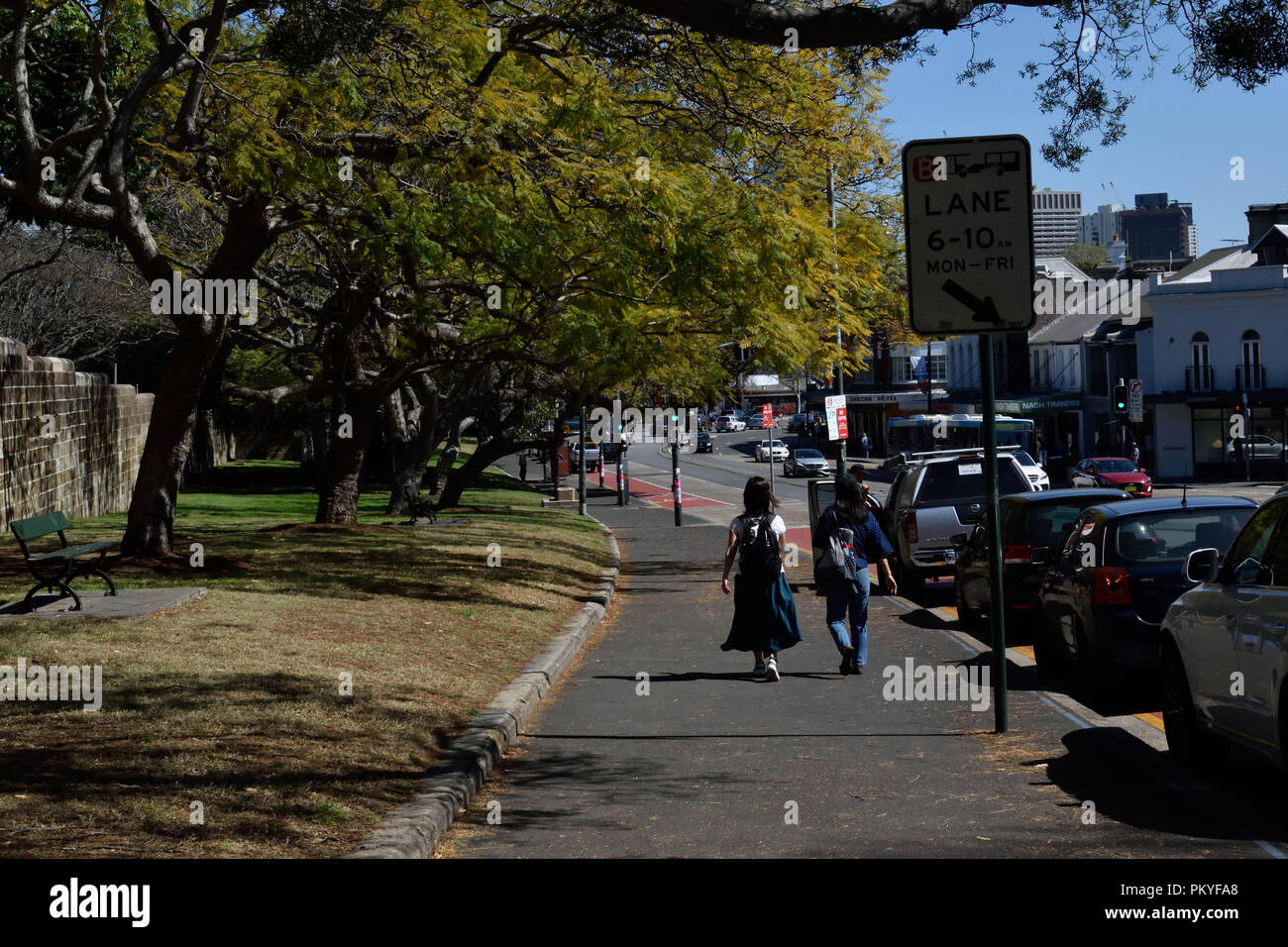 Australian Road Signs & Pedestrians Stock Photo - Alamy
