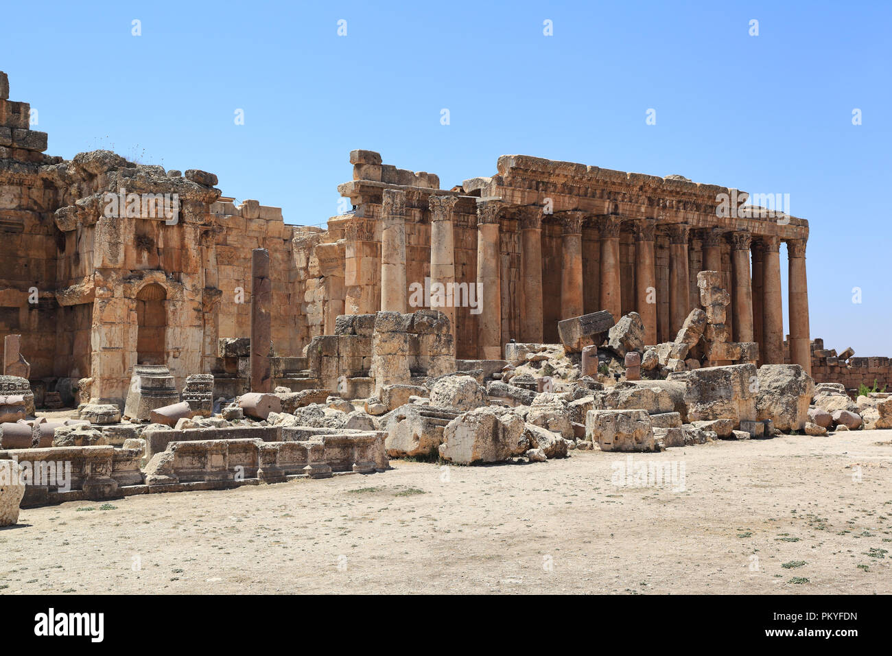 Baalbek Roman Ruins in Lebanon Stock Photo - Alamy