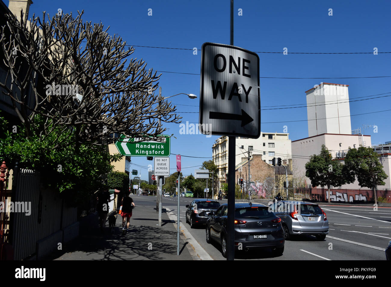 Australian Road Signs & Pedestrians Stock Photo - Alamy