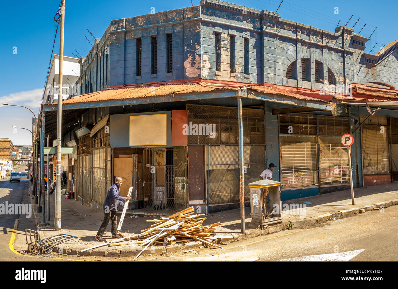 Johannesburg, South Africa - unidentified residents going about their ...