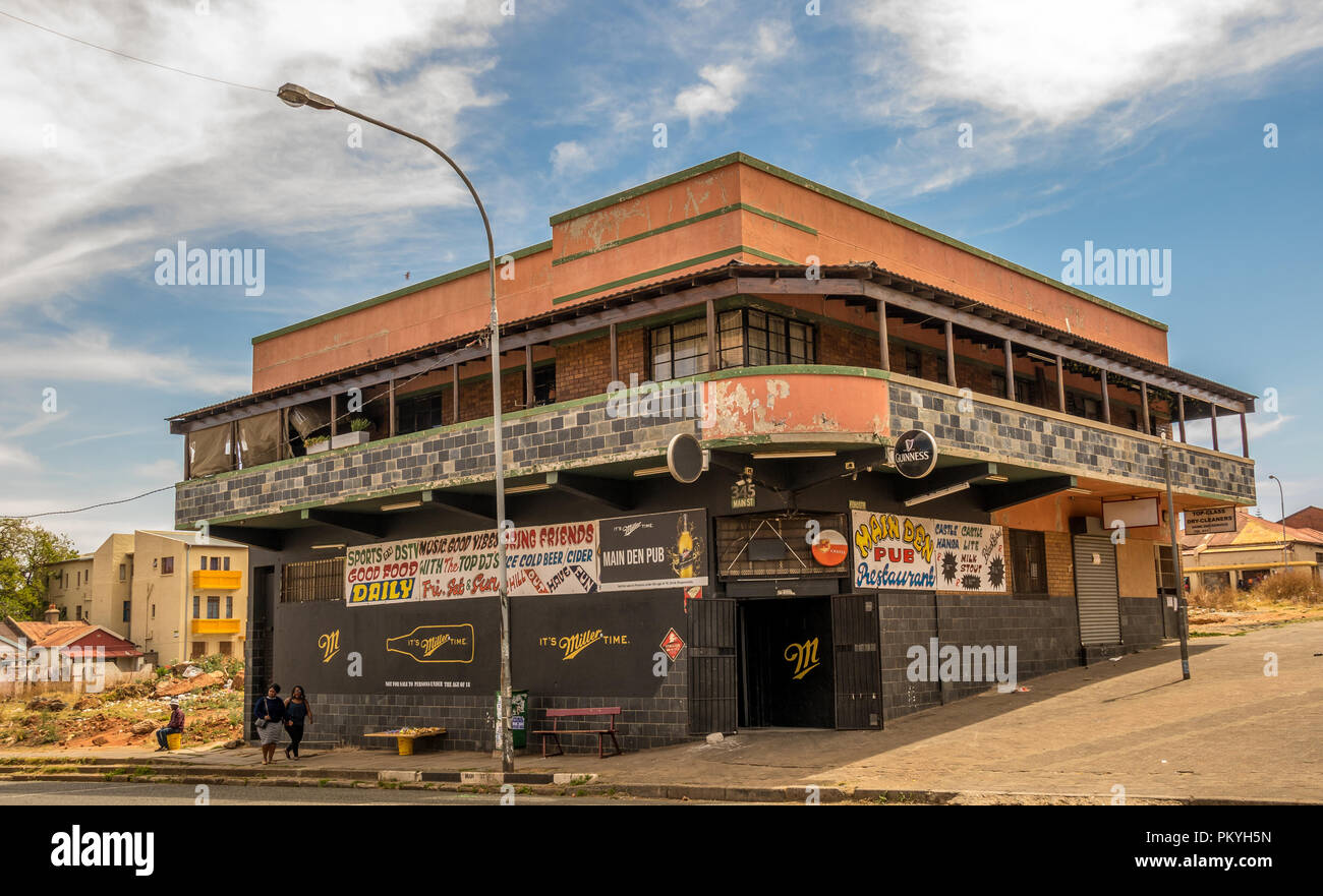 Johannesburg, South Africa - unidentified residents going about their ...