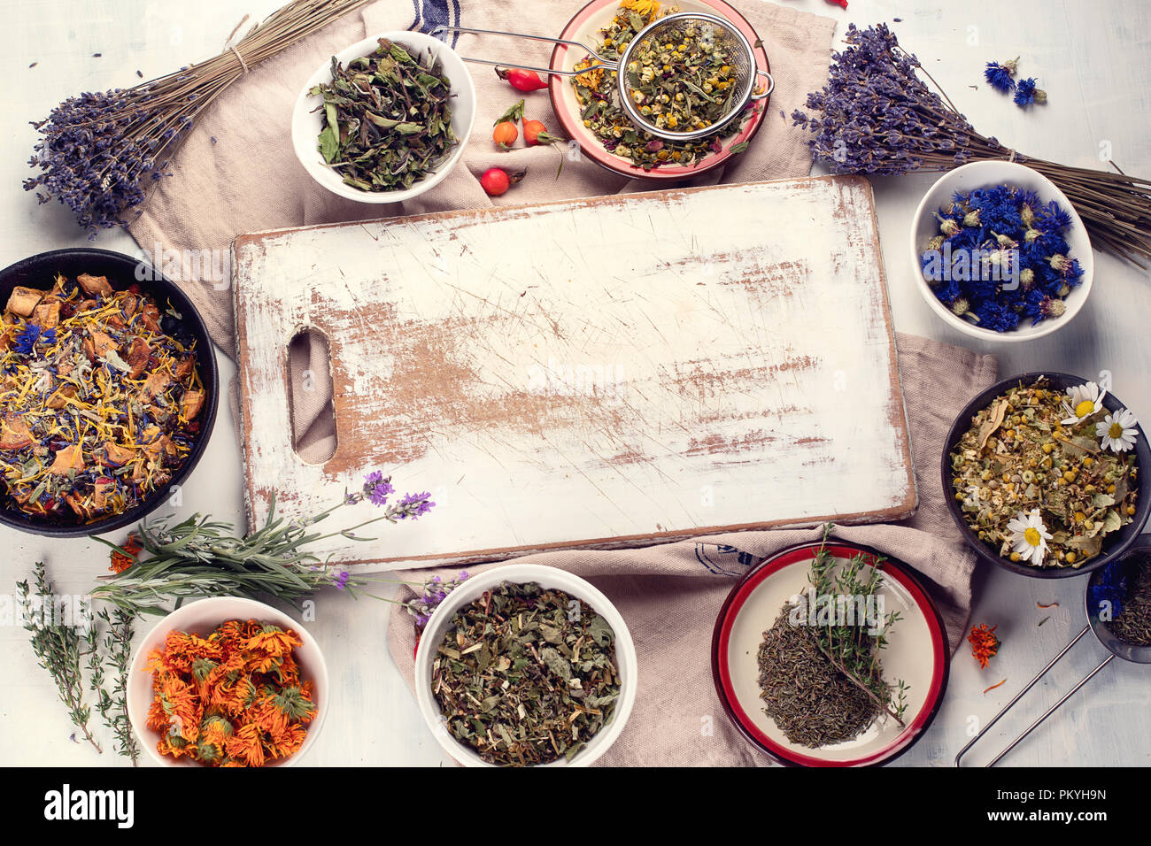 Tea top view hi-res stock photography and images - Alamy