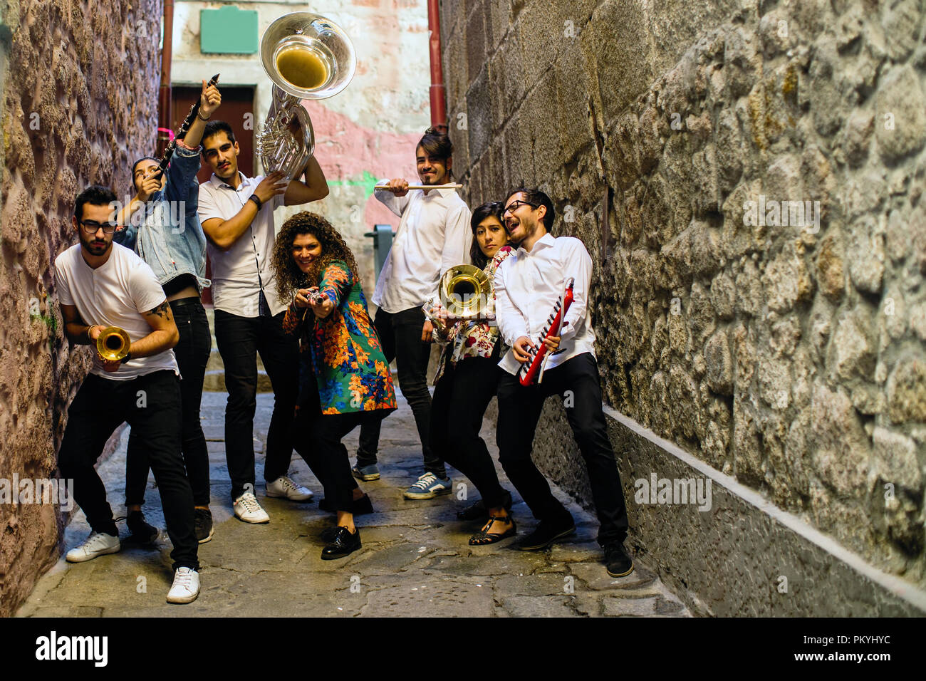 Jazz group posing hi-res stock photography and images - Alamy