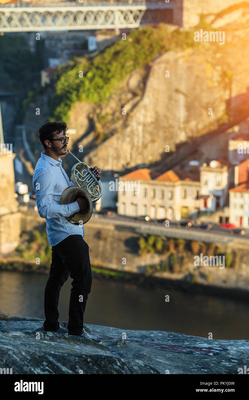 Trumpet bridge hi-res stock photography and images - Alamy