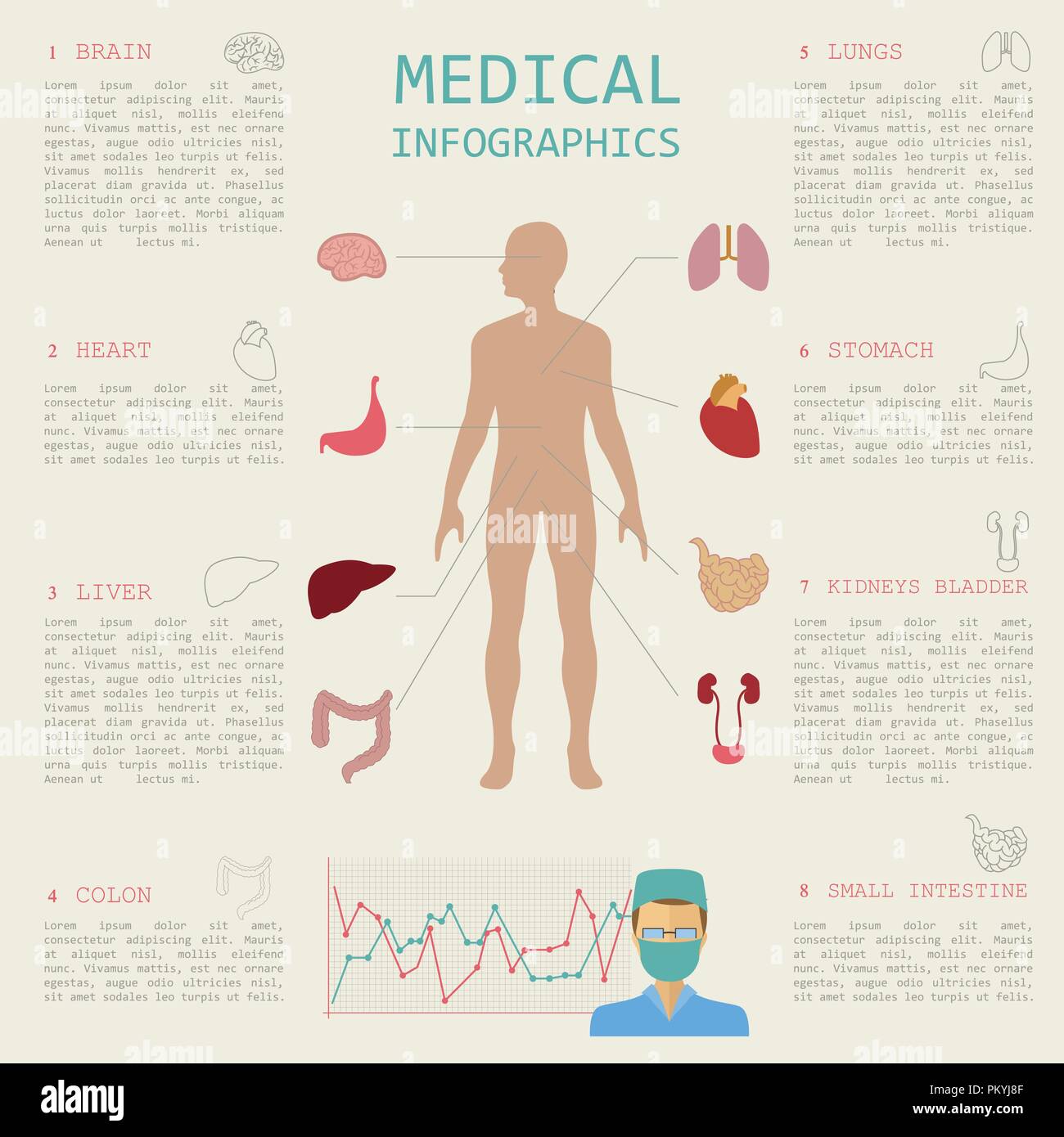 Medical and healthcare infographic, elements for creating infographics ...