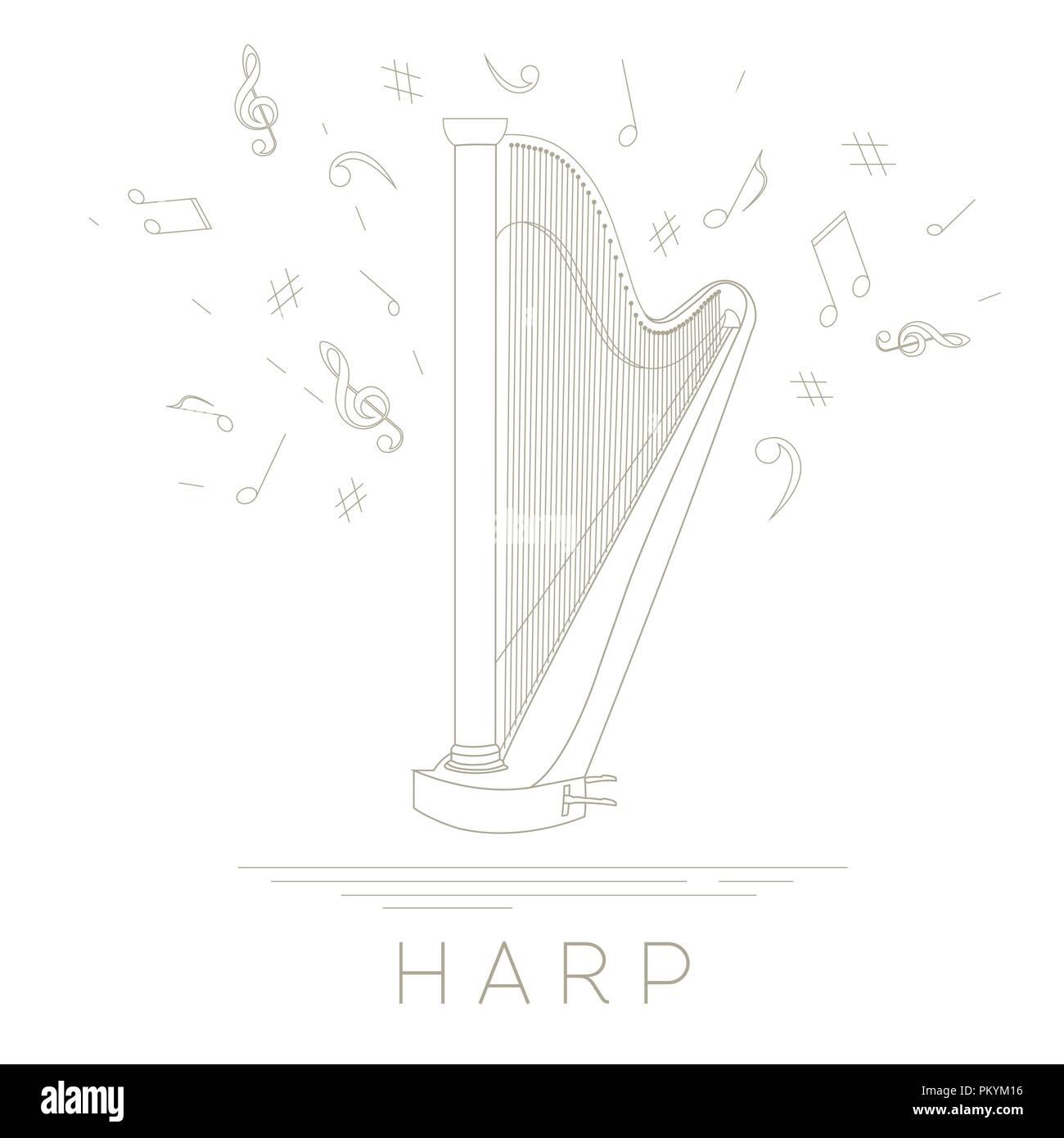 Stringed musical instruments Stock Vector Images - Alamy