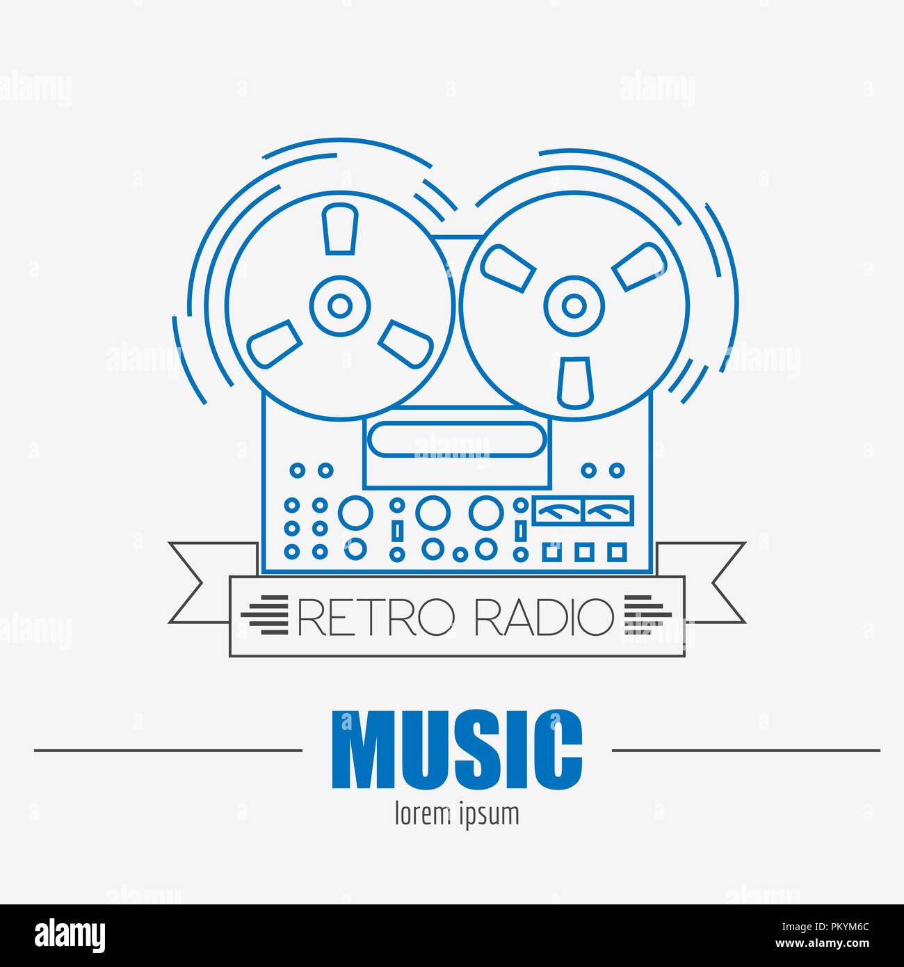 Musical instruments logos and badges. Graphic template. Vector ...