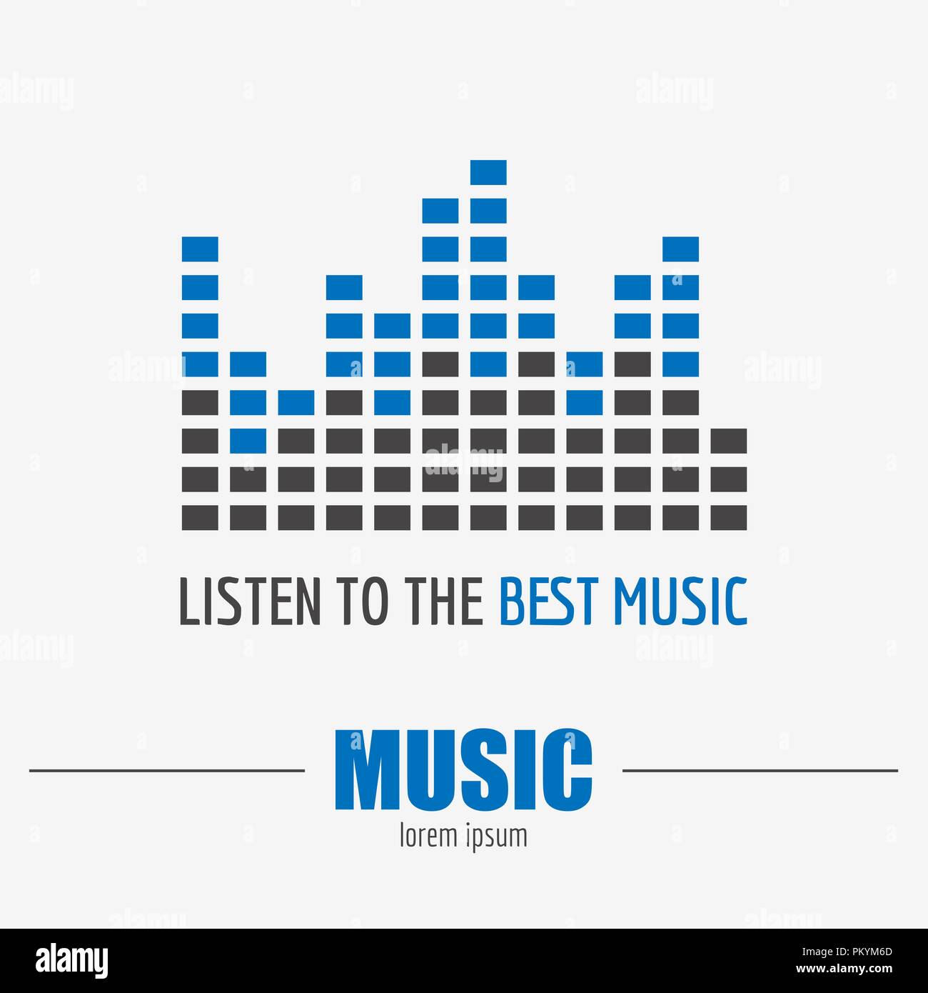 Musical instruments logos and badges. Graphic template. Vector ...