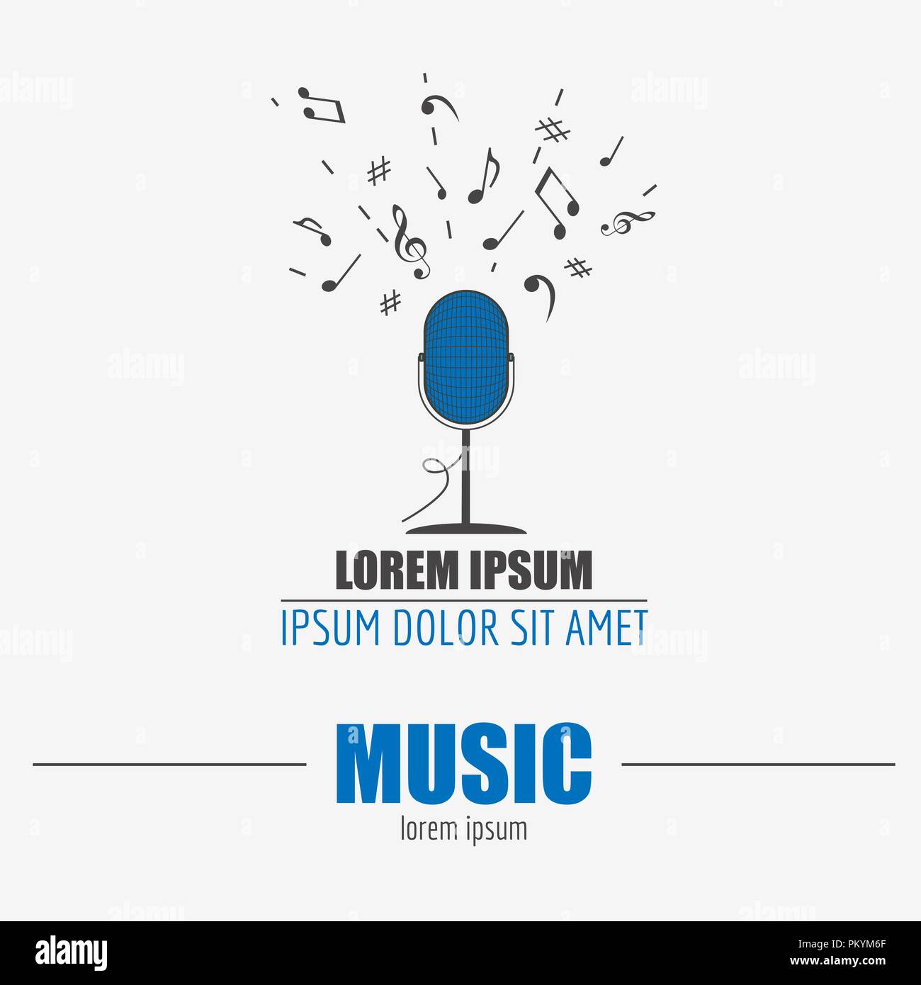 Musical instruments logos and badges. Graphic template. Vector ...