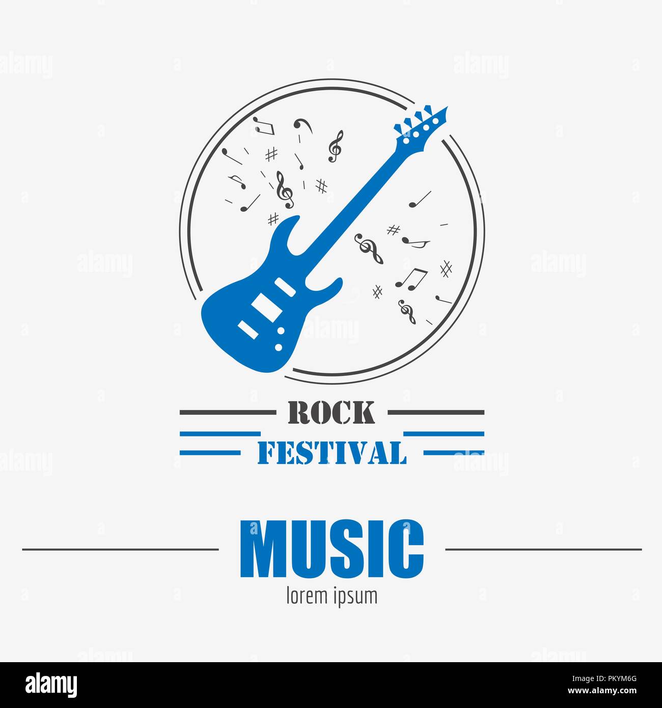 Musical instruments logos and badges. Graphic template. Vector ...