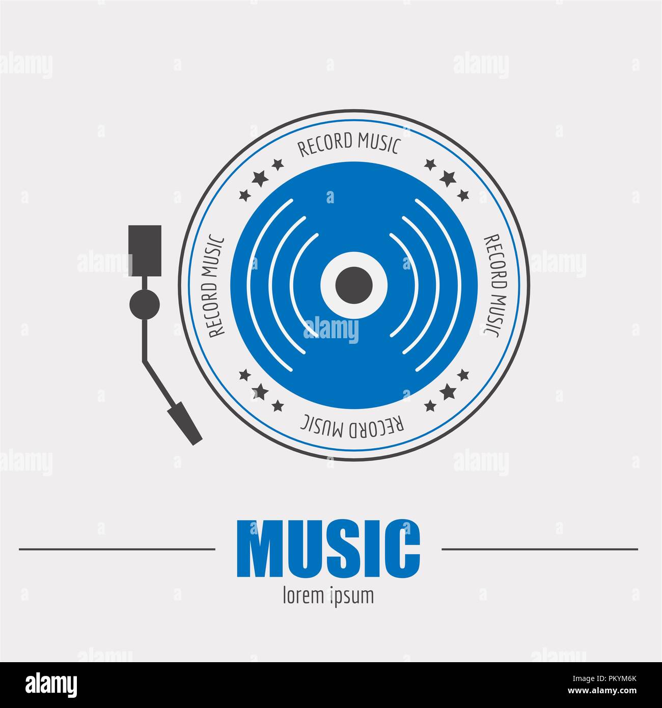 Musical instruments logos and badges. Graphic template. Vector ...