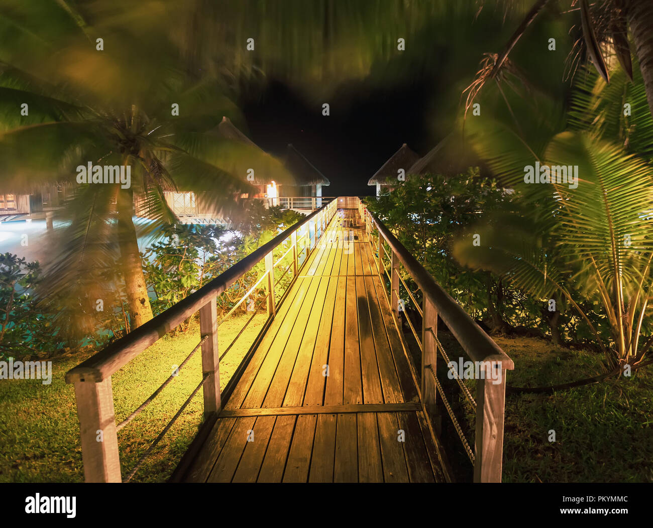 Colourful tropical island scene from pacific island, Bora Bora, French ...