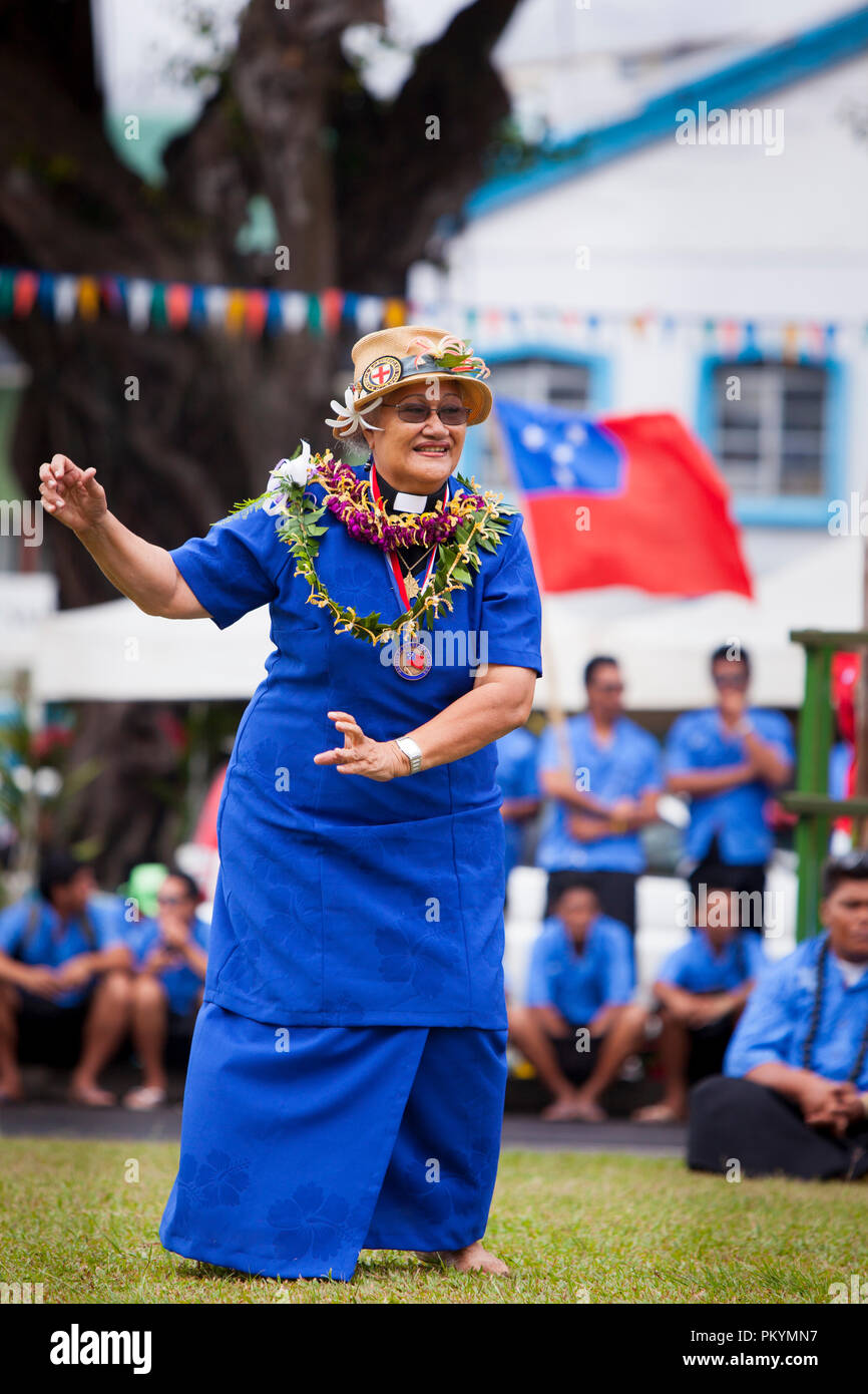 Traditional dancing marks the opening of Teuila Festival, Samoa, 2012 ...