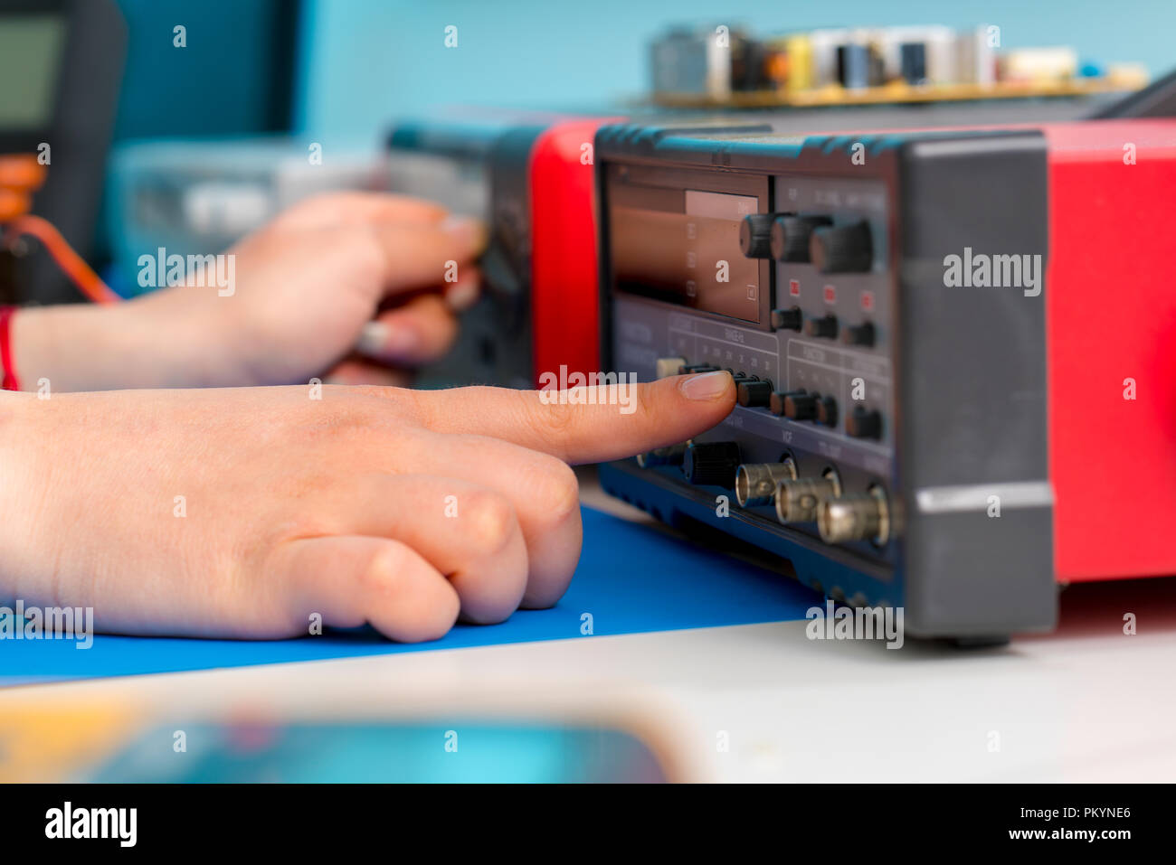 Digital insulation tester hi-res stock photography and images - Alamy