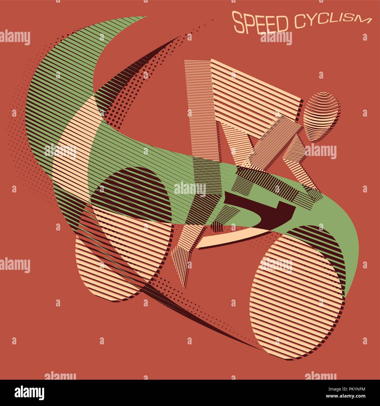 Racing, cyclist, motion Stock Vector Images - Alamy