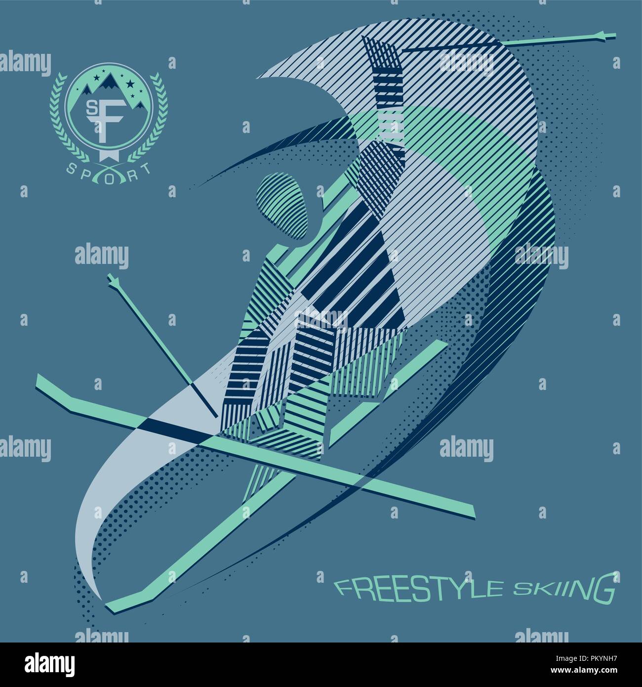 Skiing athletic Stock Vector Images - Alamy