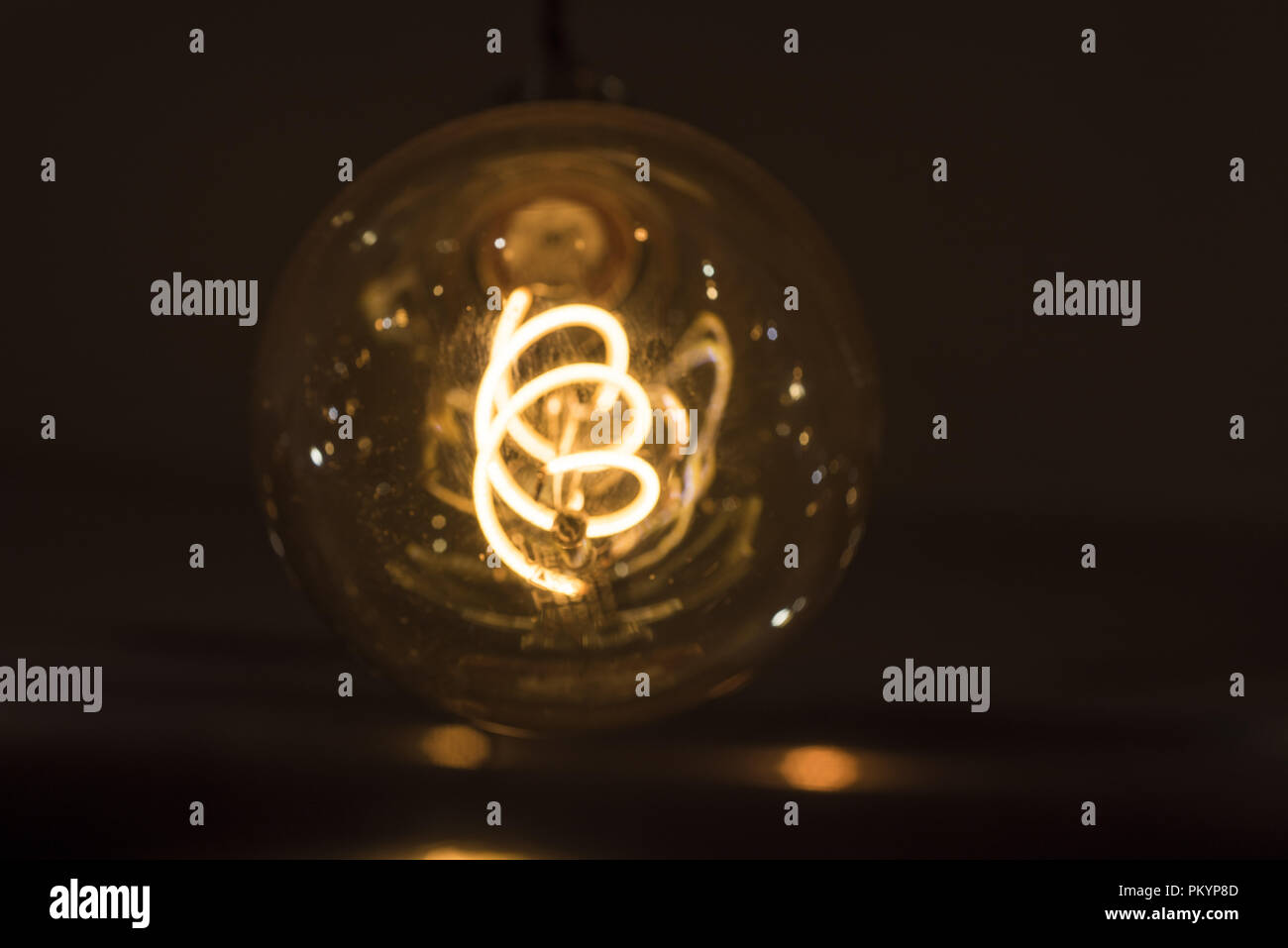 Abstract idea of electric lamp 35W. Isolated on white background Stock ...