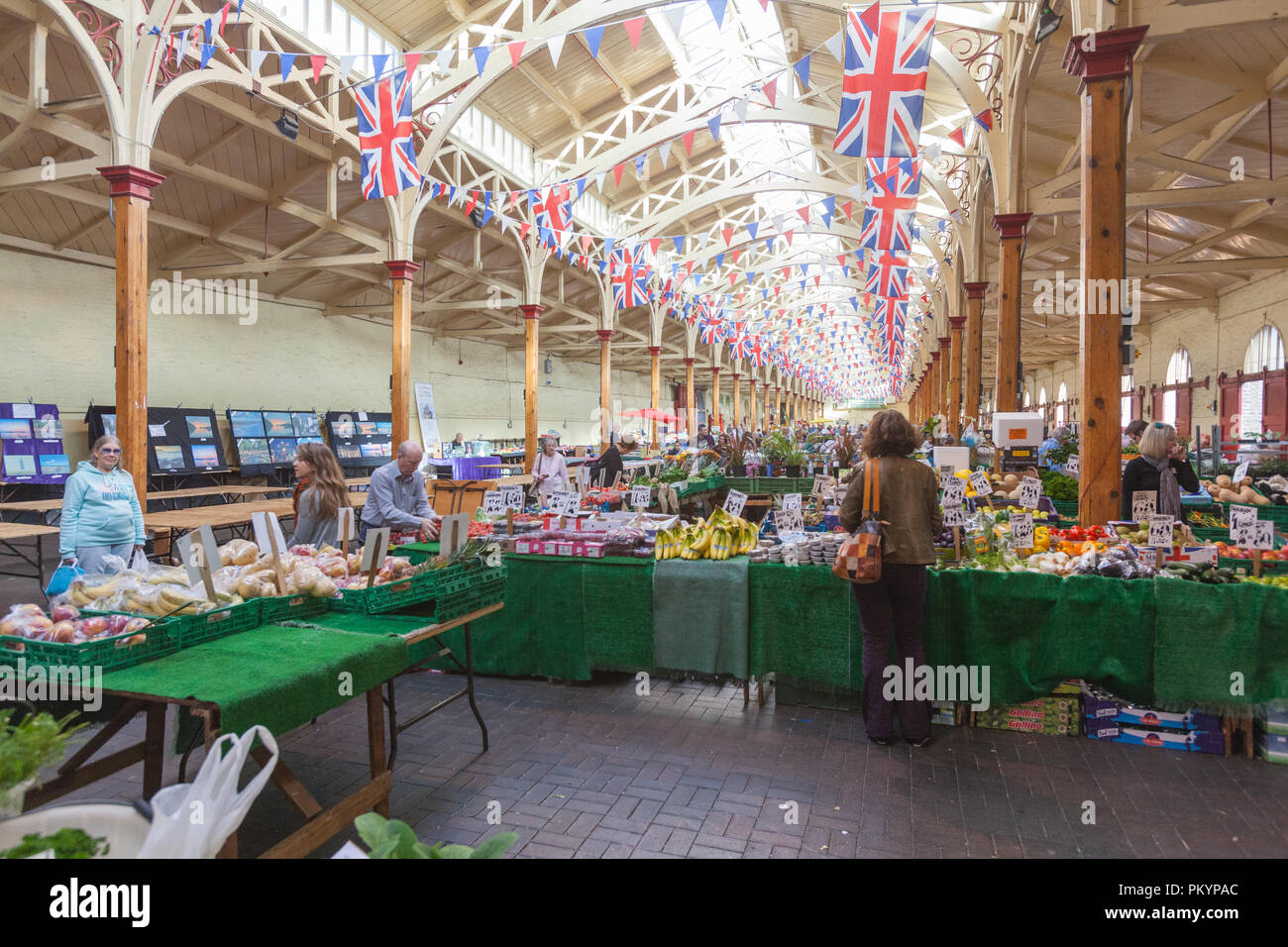 Barnstaple Pannier Market, Butchers Row, Barnstaple, Devon, England ...
