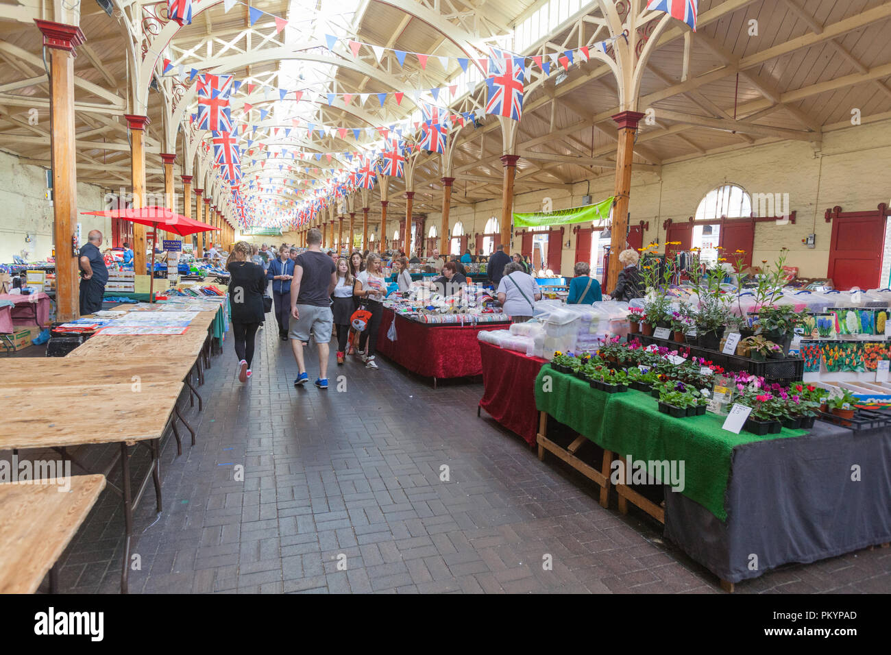 Barnstaple Pannier Market, Butchers Row, Barnstaple, Devon, England ...