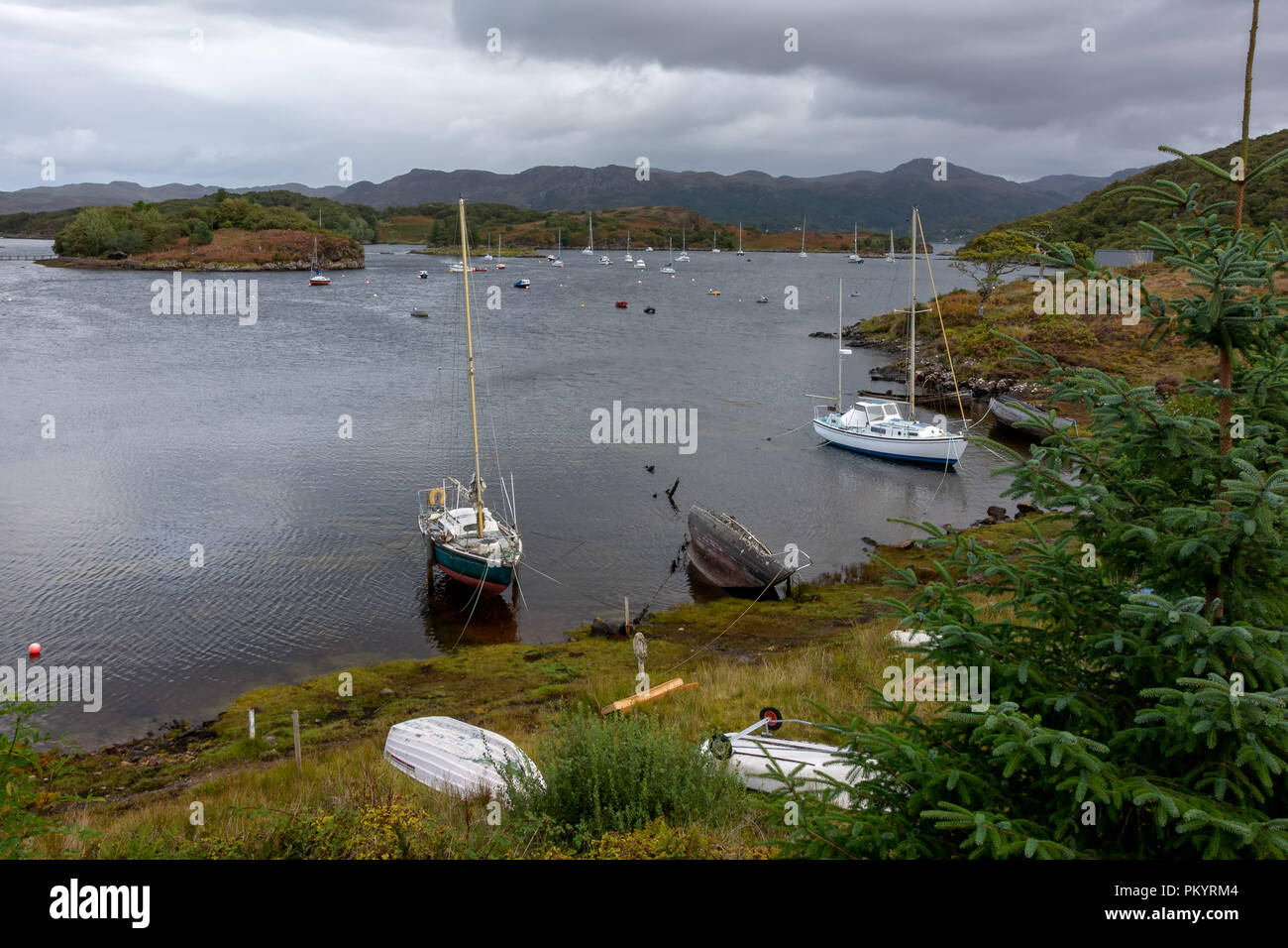 Badachro, Wester Ross, Scotland, United Kingdom Stock Photo - Alamy
