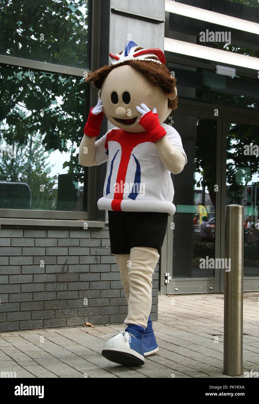 Official Mascot at the finish line at the 1st stage of the Tour of ...