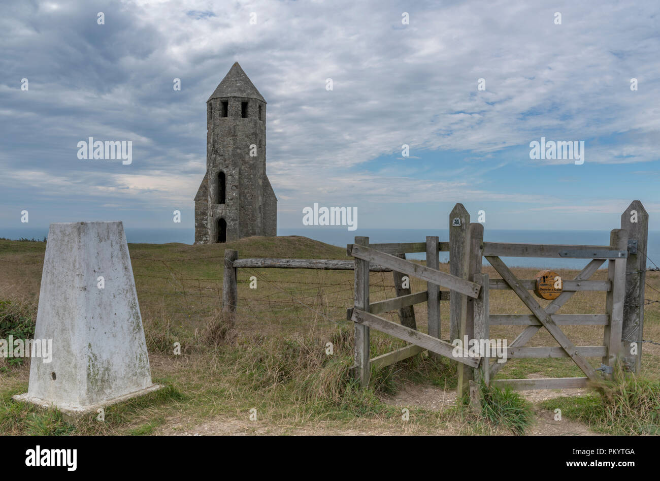 st Catherine's oratory, Chale, Isle of Wight Stock Photo - Alamy