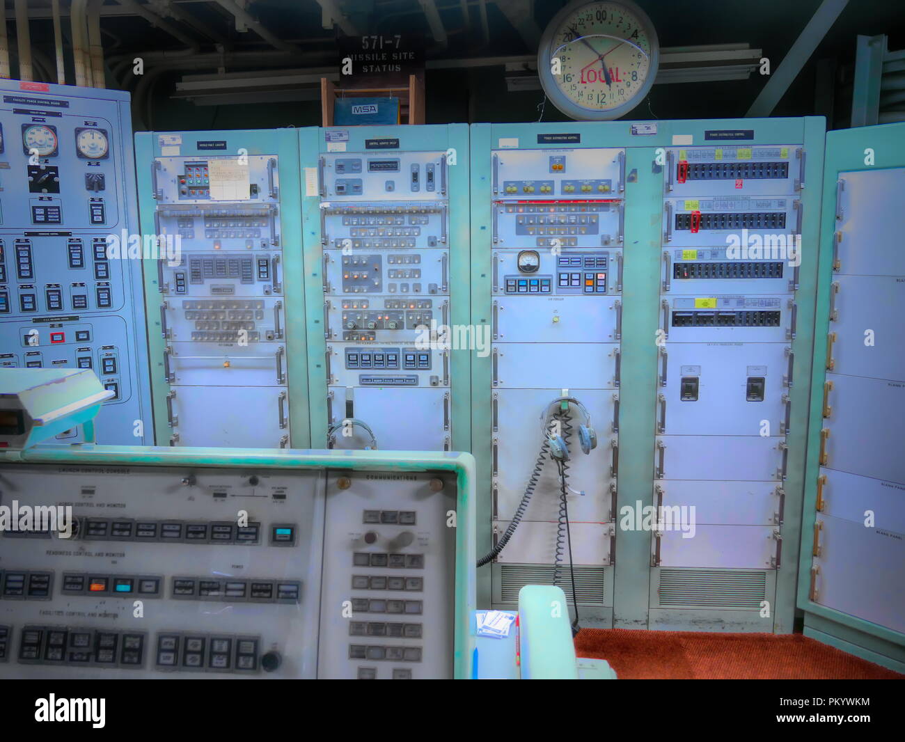 Missile and Command Center in the Titan Missile Museum in Tucson ...