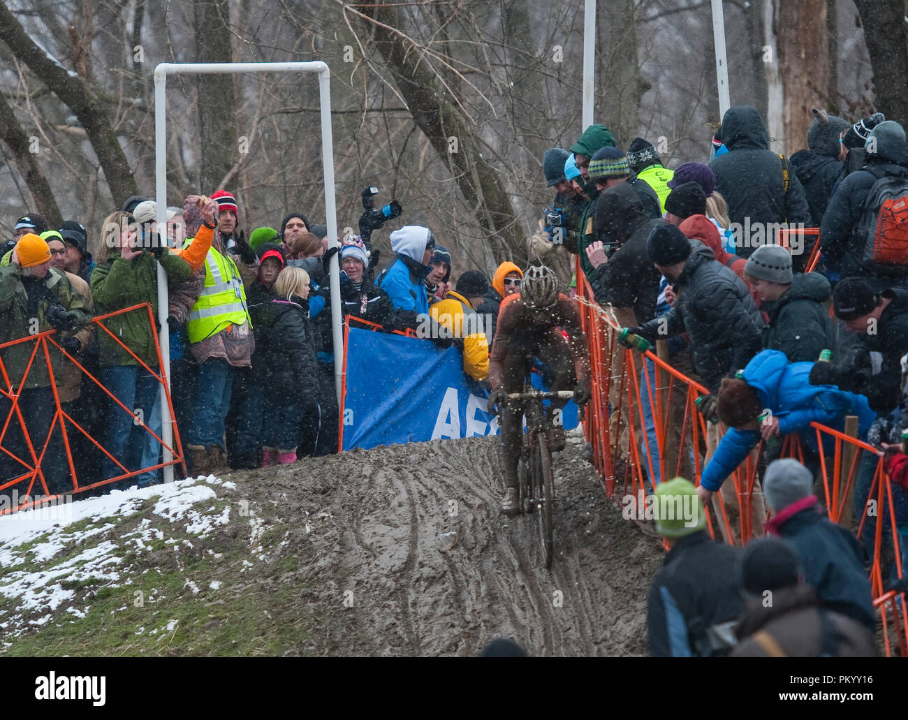 UNITED STATES - FEB 02 : Fans throwing beer on riders while it may be a ...