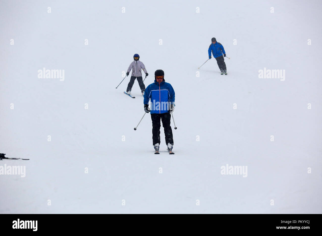 German people do skiing at Ruhestein Skilift, an ideal place for winter ...