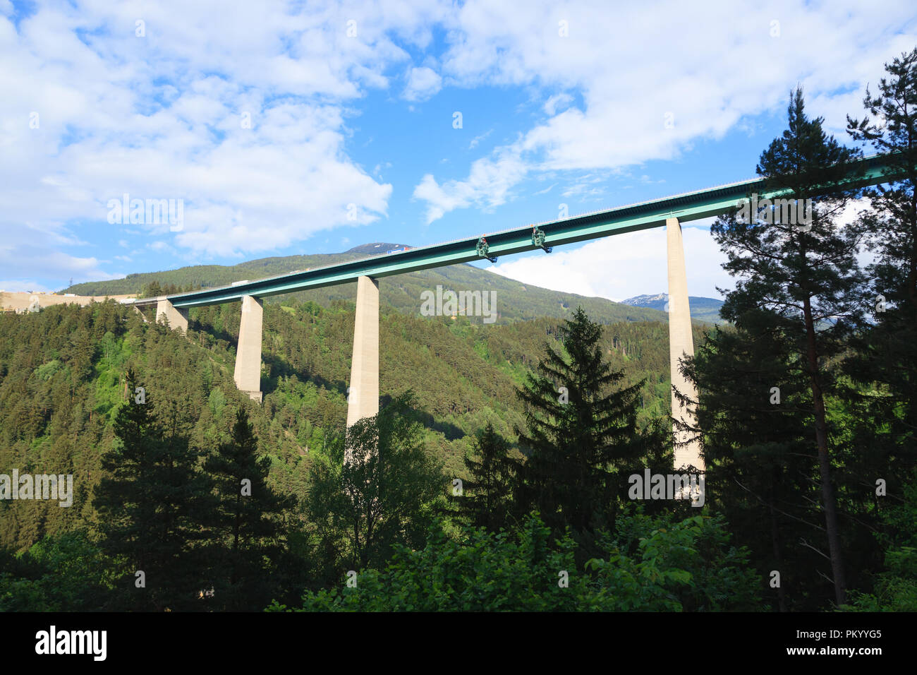 Europa Bridge near Innsbruck. Highest bridge in Europe Stock Photo - Alamy