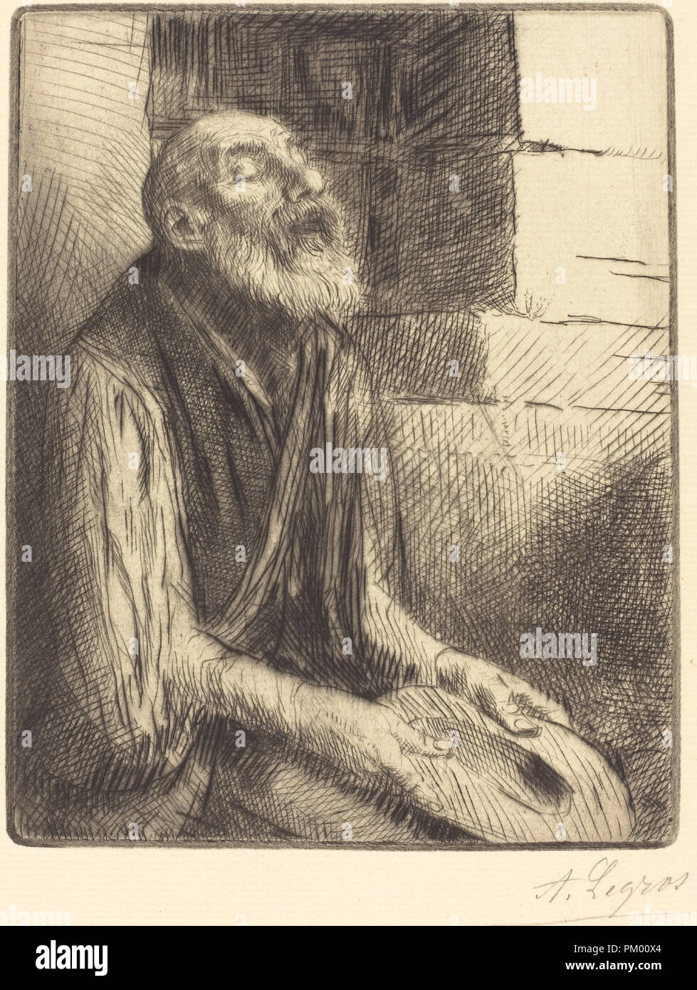 Seated Beggar (Mendiant assis). Medium: etching and drypoint. Museum ...