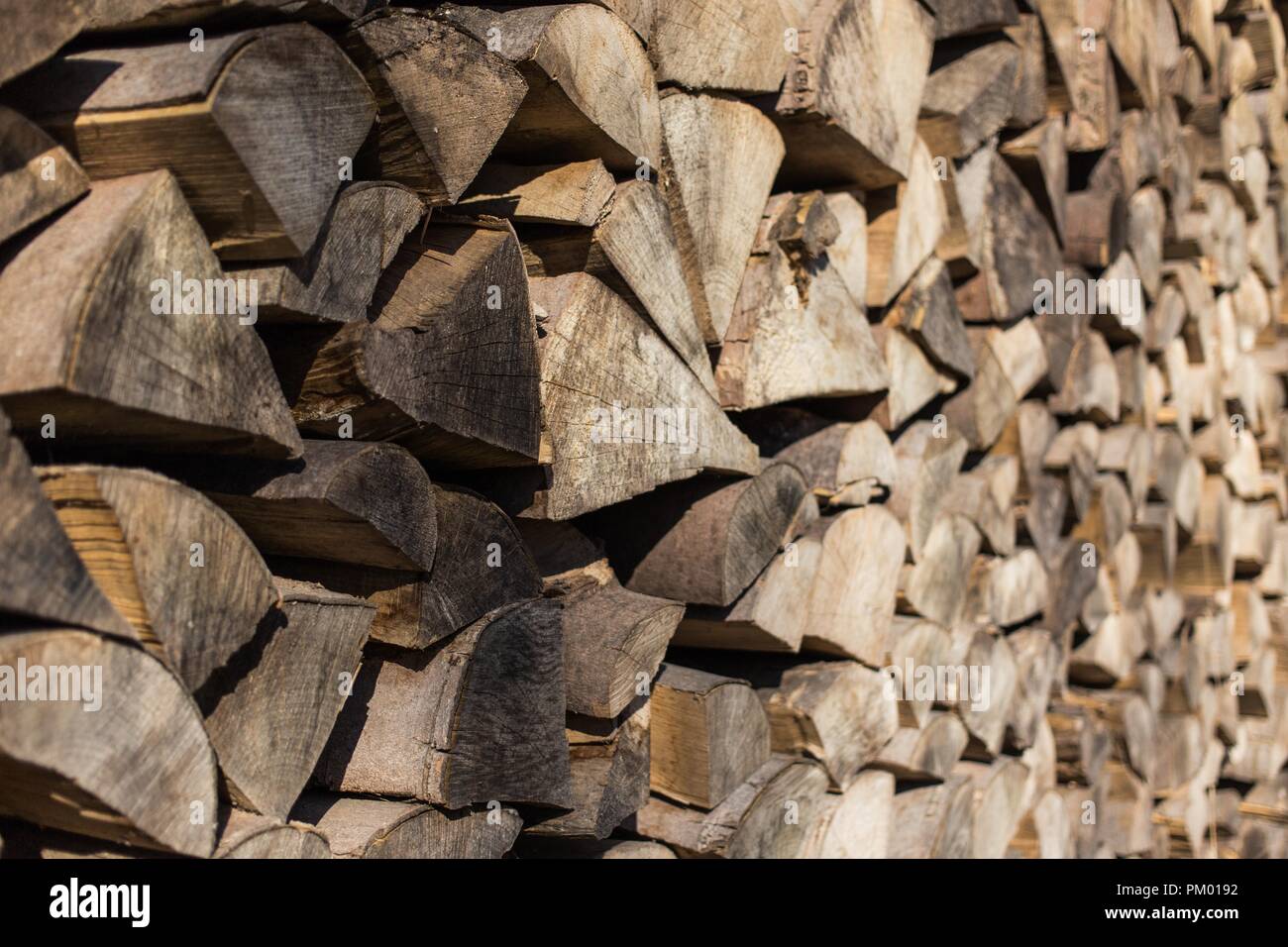 Pile of Wood Stock Photo - Alamy