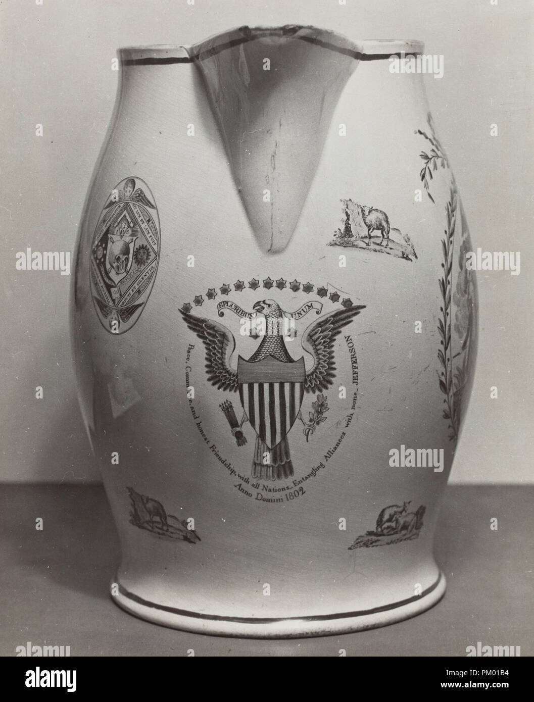 Liverpool Jug. Dated: c. 1936. Dimensions: overall: 25.4 x 20.3 cm (10 ...