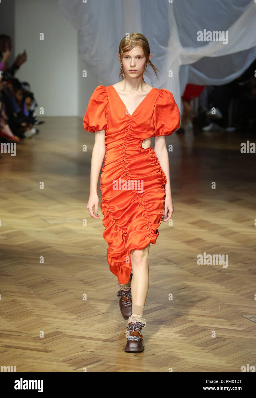 Models on the catwalk during the Preen by Thornton Bregazzi London ...