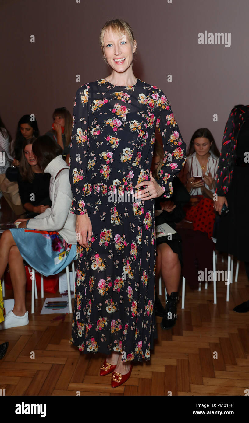 Jade Parfitt on the front row during the Preen by Thornton Bregazzi ...