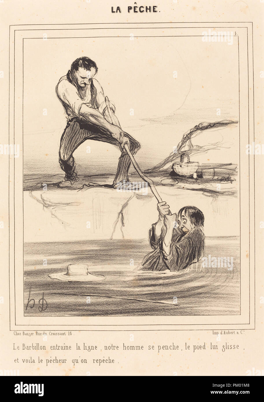 Le Barbillon entraine... Dated: 1840. Medium: lithograph. Museum ...