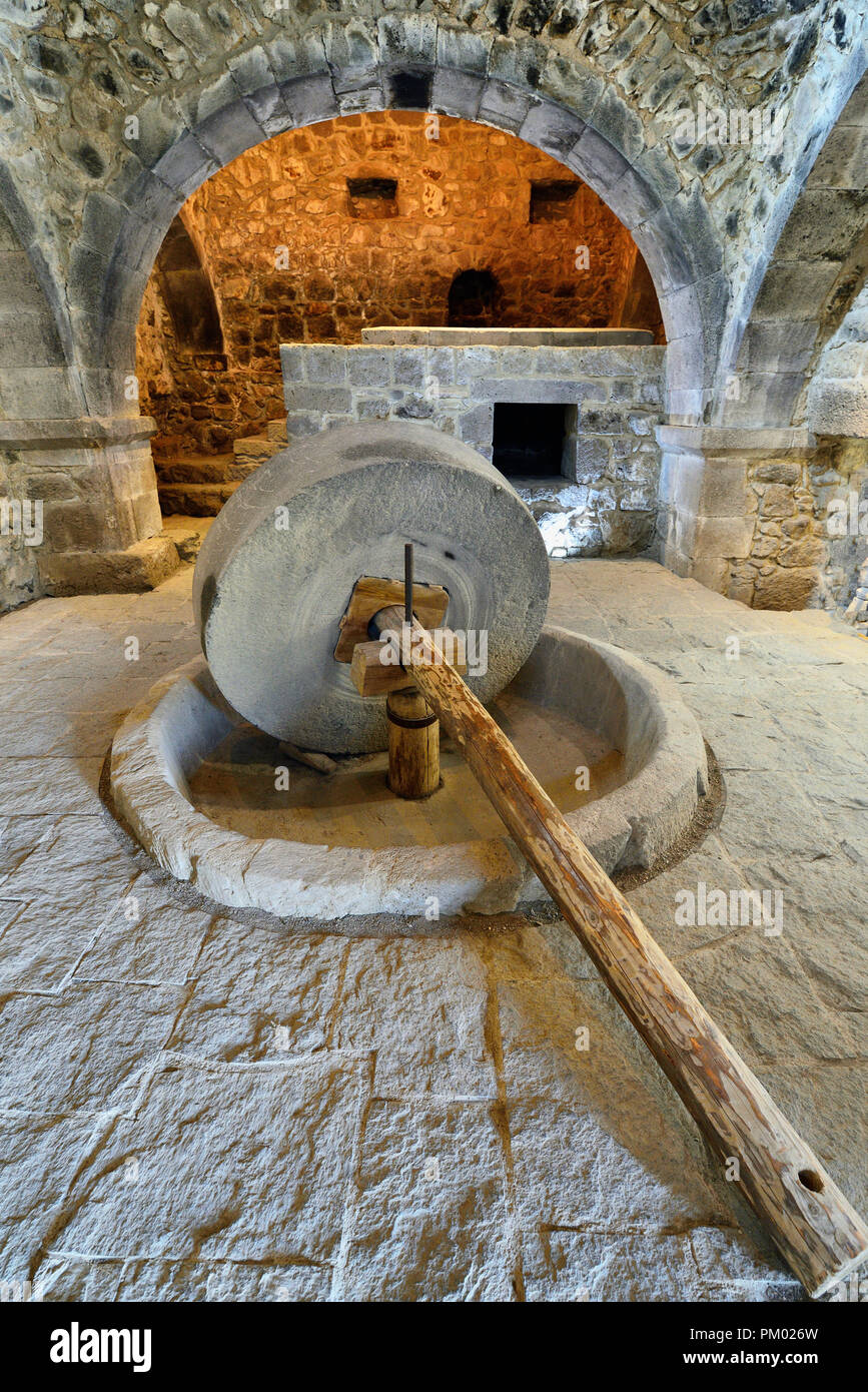 Armenia, Tatev monastery is a 9th century historical monument. Stone ...