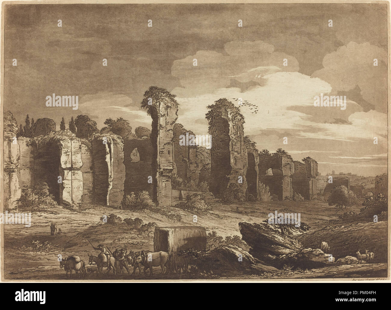 Roman Ruins. Dated: c. 1779. Dimensions: sheet (cut within platemark ...